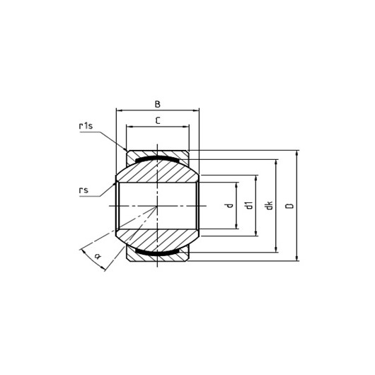 DURBAL GLK 20-60-500 Spherical plain bearings, maintenance free
