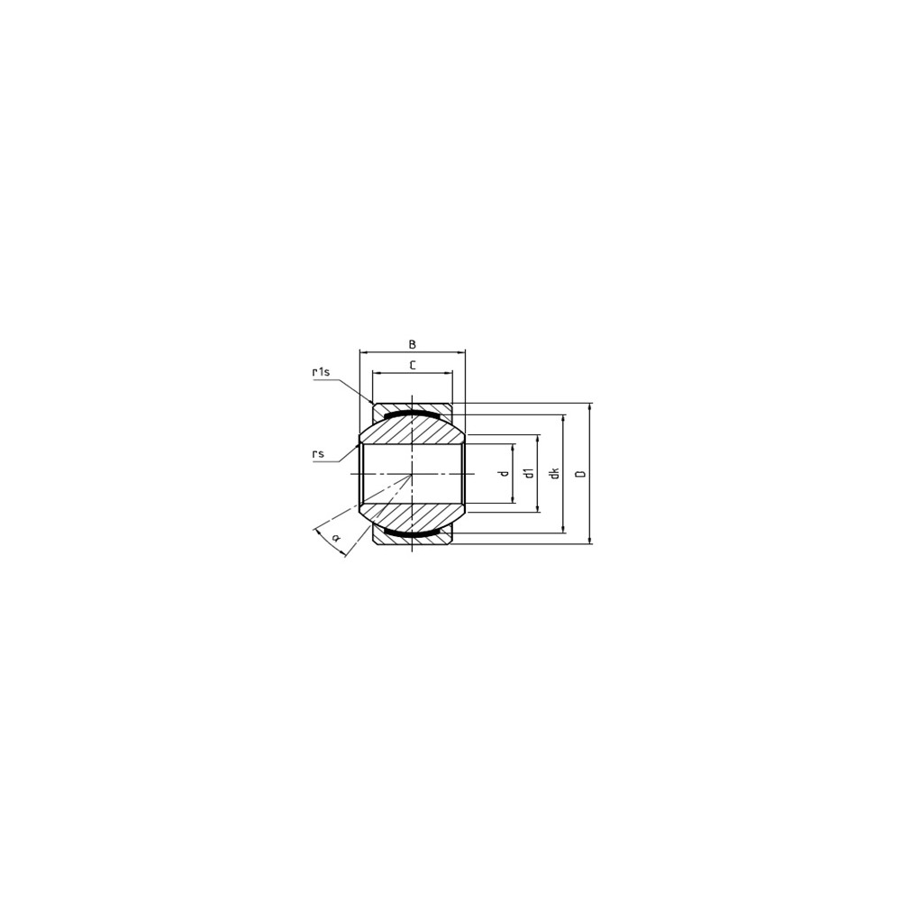 DURBAL GLK 20-60-500 Spherical plain bearings, maintenance free