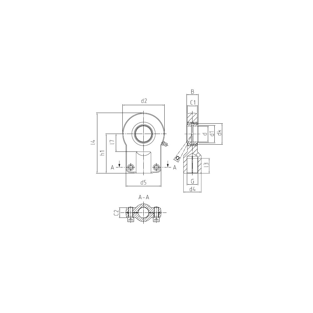 DURBAL DGIHO-K 100 DO Hydraulic rod ends