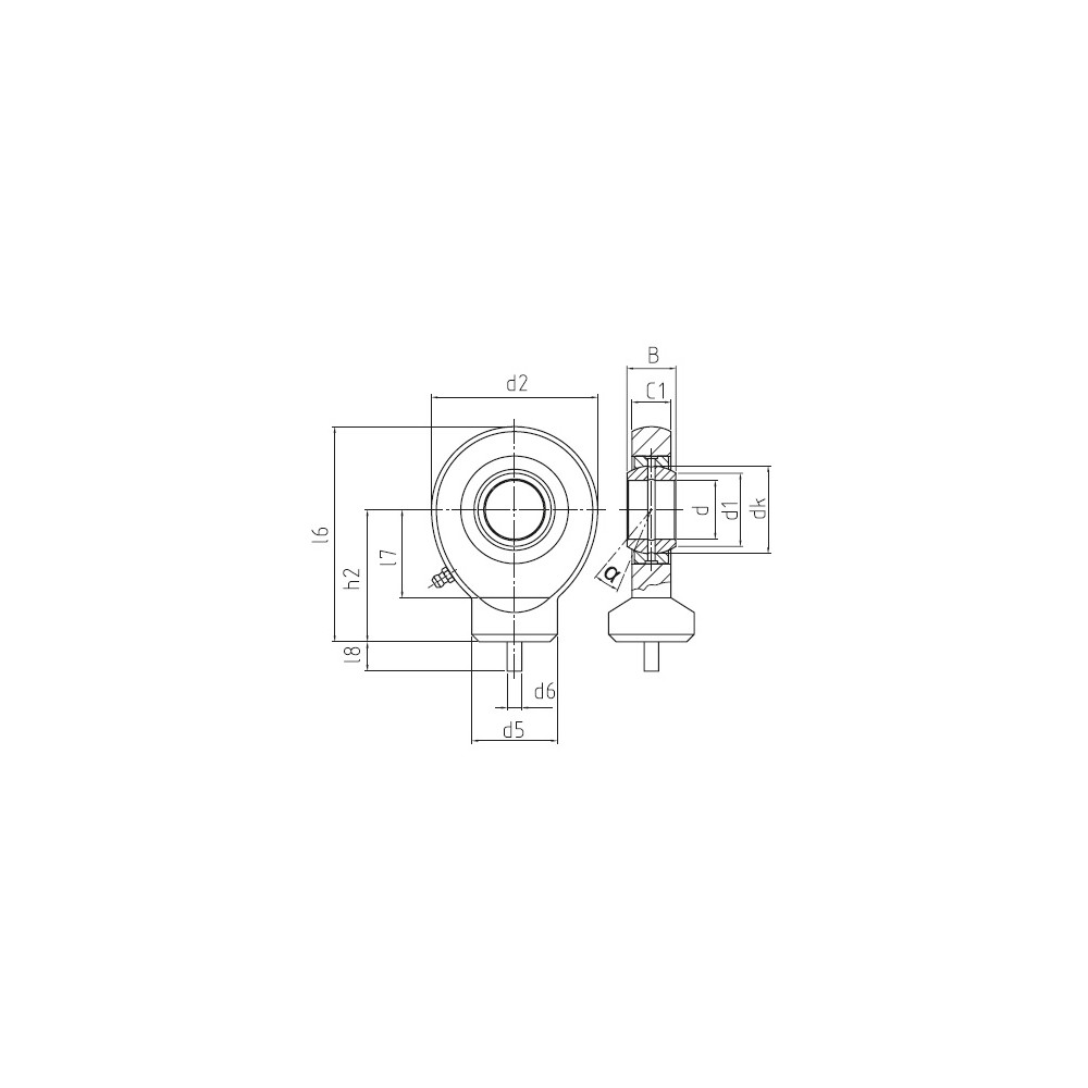 DURBAL DGK 15 DO Hydraulic rod ends