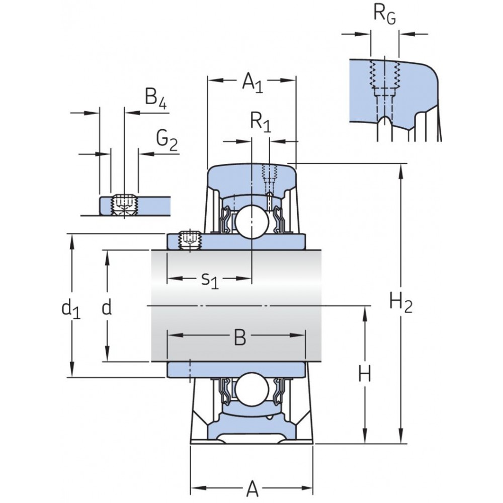 SKF SYF 20 TF Ball bearing units