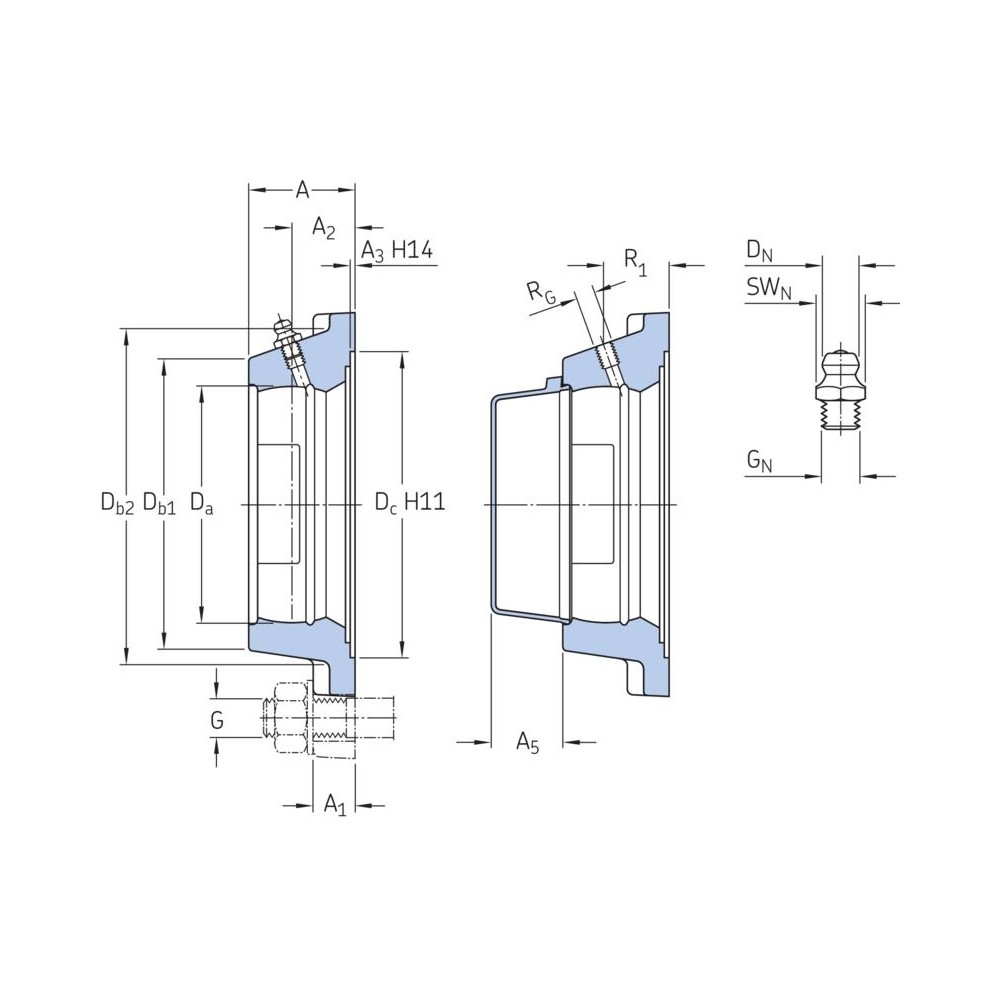 SKF FY 508 M Housings for insert bearings