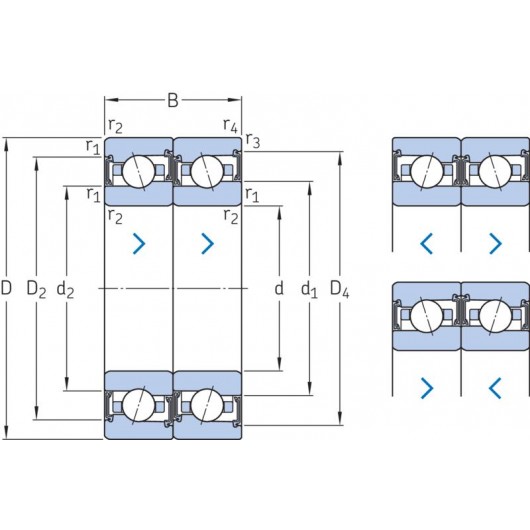 SKF S7013 ACE/P4ADGA Super-precision angular contact ball bearings