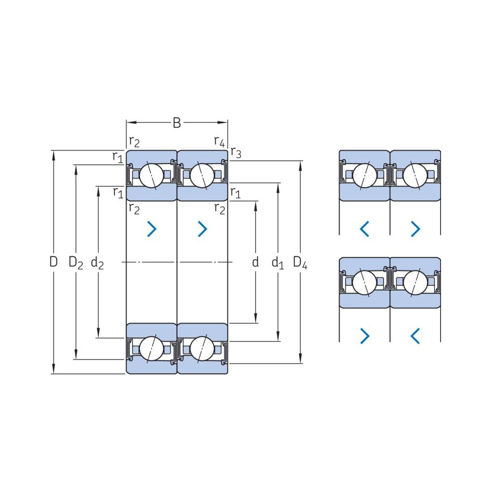 SKF S7013 ACE/P4ADGA Super-precision angular contact ball bearings