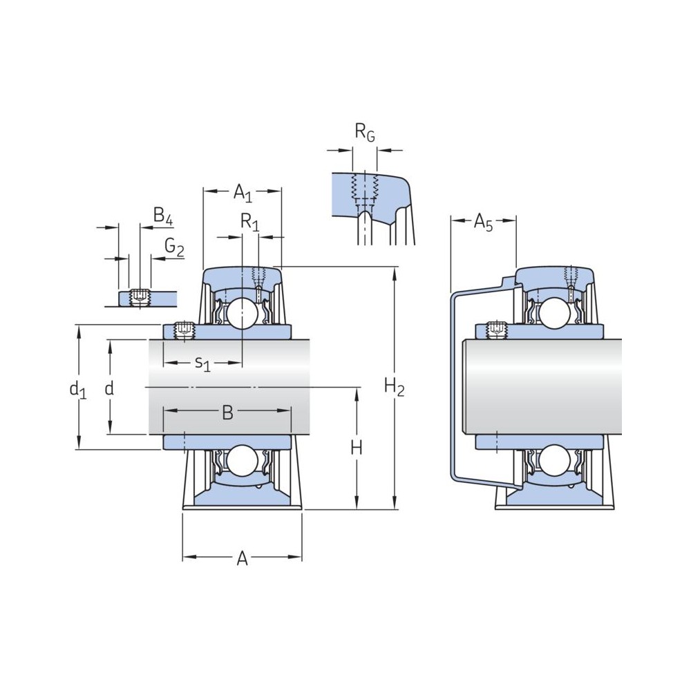 SKF SY 1.7/16 TF Ball bearing units